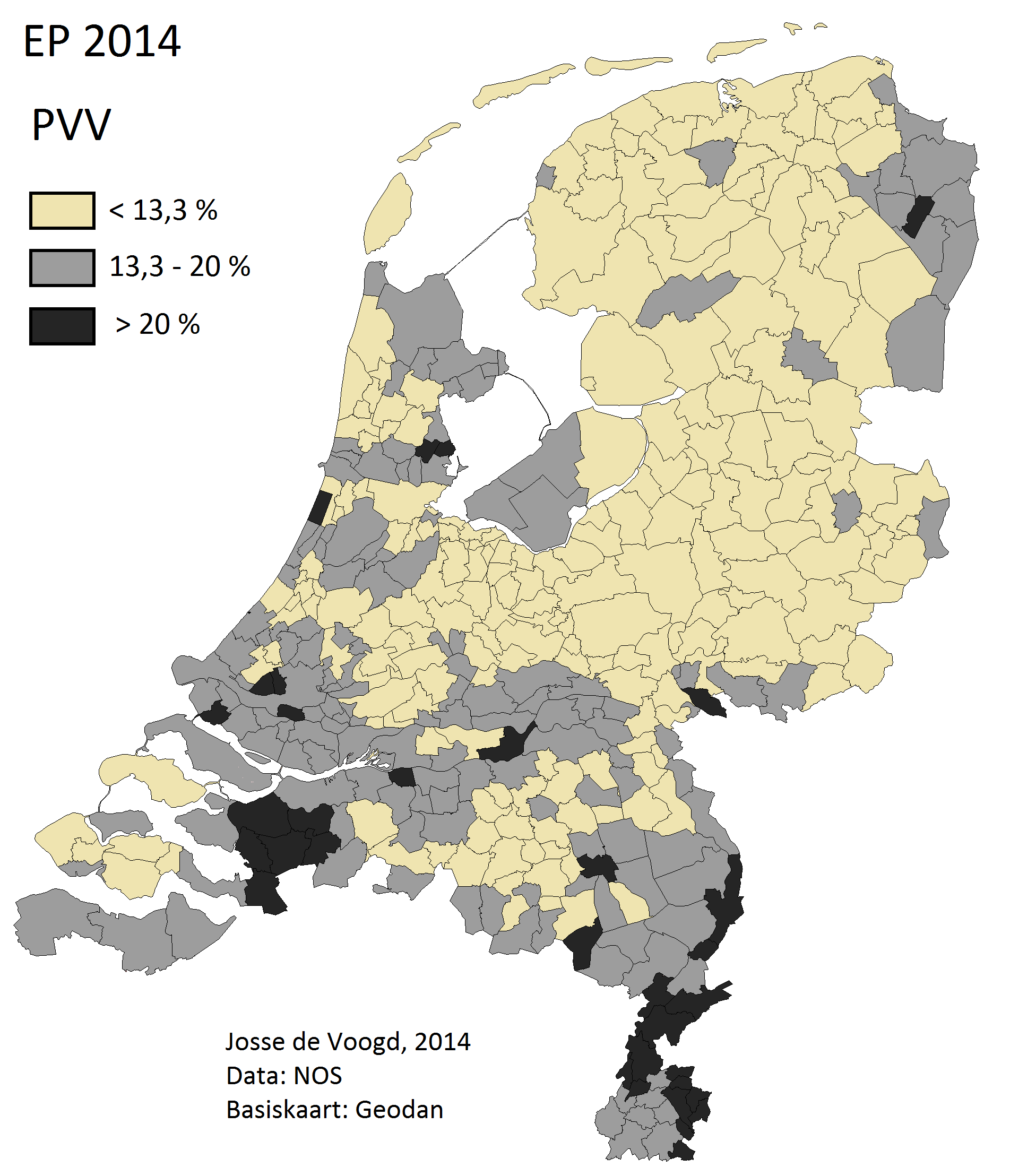 Netherlands. European Parliament Election 2014 - Electoral Geography 2.0